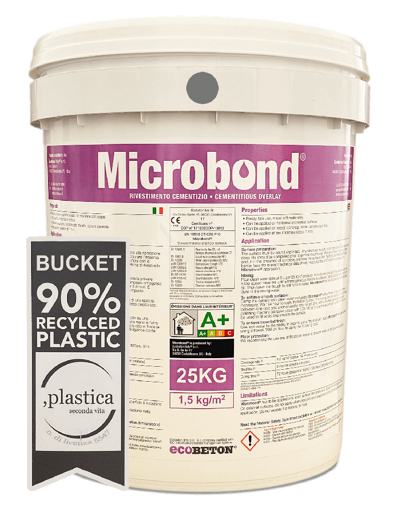 Microbond Grigio microcemento per interni | Ecobeton
